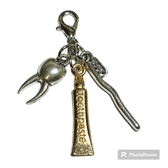 Jewelry | Dental Charms Clip On Toothbrush Toothpaste Tooth Dentist ...